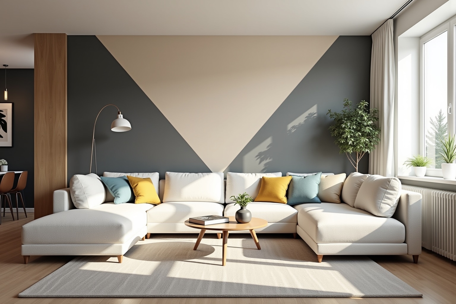 Wand Streichen Ideen Wohnzimmer