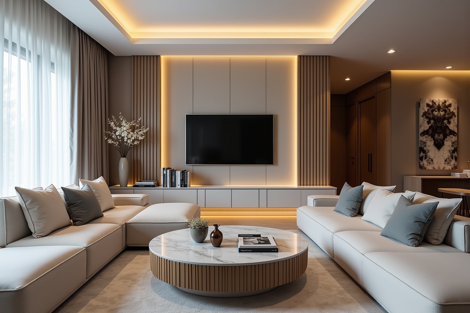 Elegantes Moderne Wohnzimmer 2022 Ebenbild
